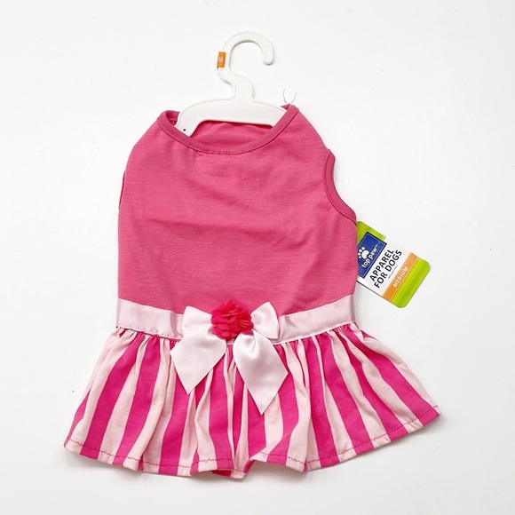 Top Paw | Dog | New Top Paw Pink Striped Skirt Dog Dress | Poshmark